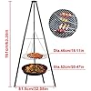 Amazon.com : Campfire Tripod For Cooking,Dutch Oven Tripod Cooking ...