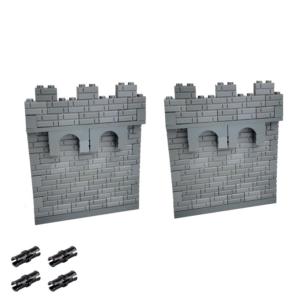 Amazon.com: BASEPLATES (2pcs Castle Wall DIY Stronghold Medieval Castle ...