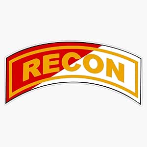 Amazon.com: Recon Tab - Cav Scout Colors Window Bumper Sticker Decal 5 ...