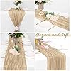 Amazon.com: 8 Pack Beige Cheesecloth Table Runners 20x120 Inch Gauze ...