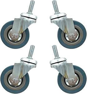 Amazon.com: M12 Stem Casters Set of 4 3inch Heavy Duty Rubber Caster ...