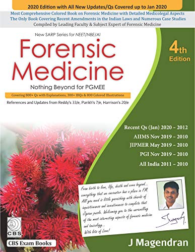 FORENSIC MEDICINE NOTHING BEYOND FOR PGMEE eBook : Magendran, J ...
