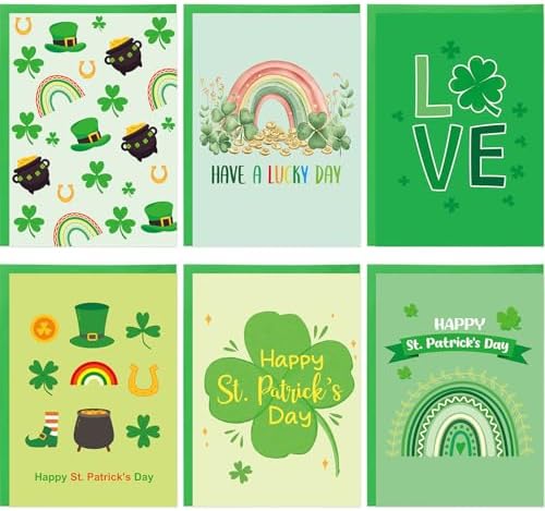 Amazon.com : Fancy Land St.Patrick's Day Cards with Envelopes 24 Pack ...