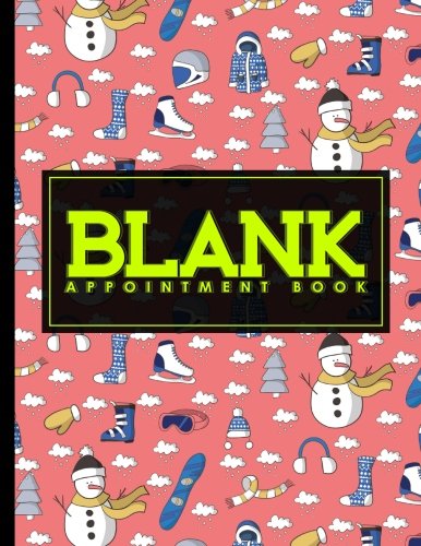 Blank Appointment Book: 2 Columns Appointment Notepad, Blank ...