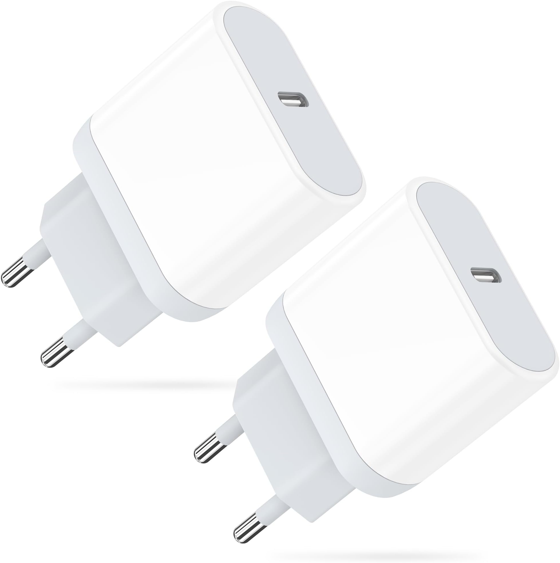 Chargeur USB C, 20W Prise USB C Chargeur Rapide pour iPhone 16 15 14 13 ...
