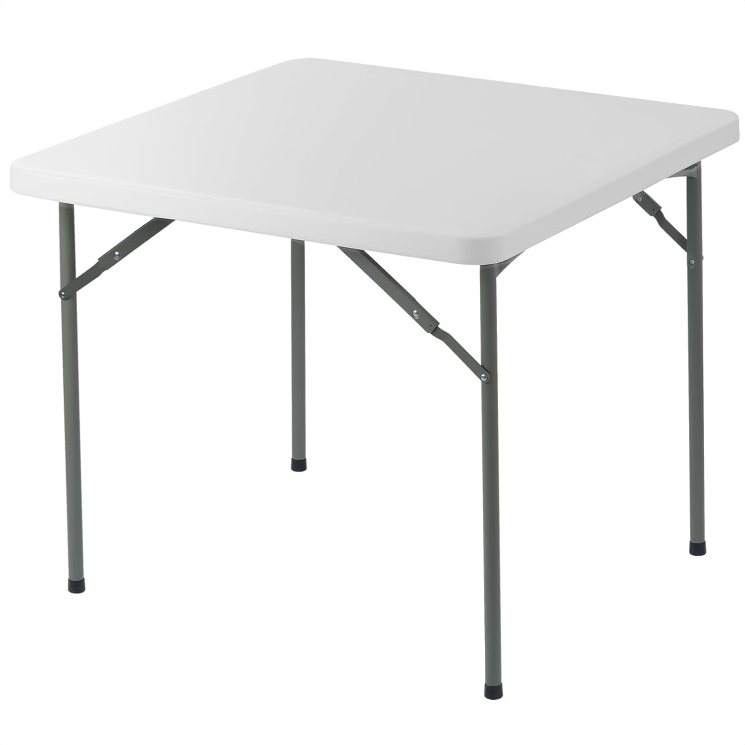 Amazon.com: Axidou 34" Square Folding Tables, Portable Plastic Folding ...