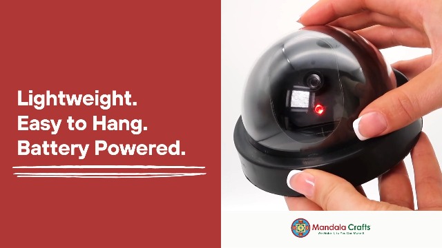 Watch Fake Security Camera with Flashing Red LED Light on Amazon Live