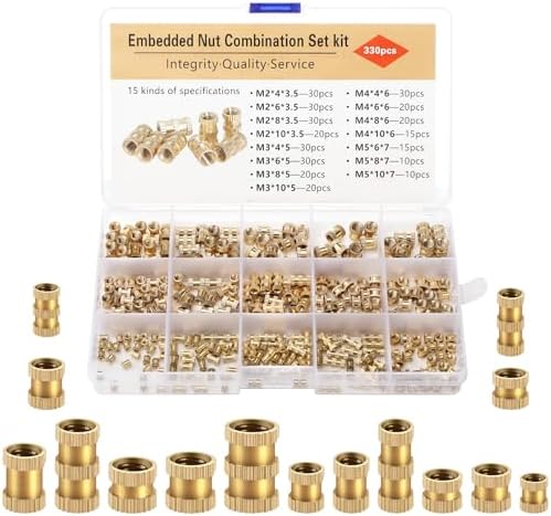 ruthex Inserto filettato M3-100 pezzi RX-M3x5,7 - Boccola filettata in ...