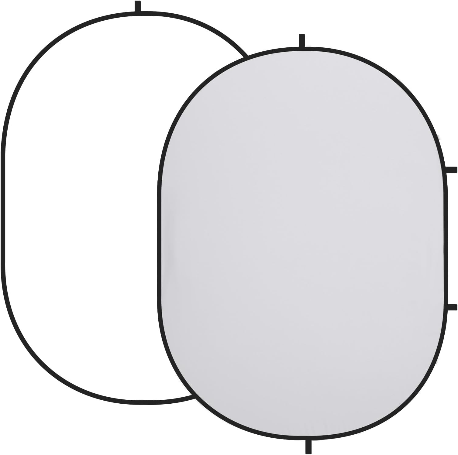 Amazon.com : Kate 5x6.5ft(1.5x2m) Collapsible Backdrop White Grey Twist ...