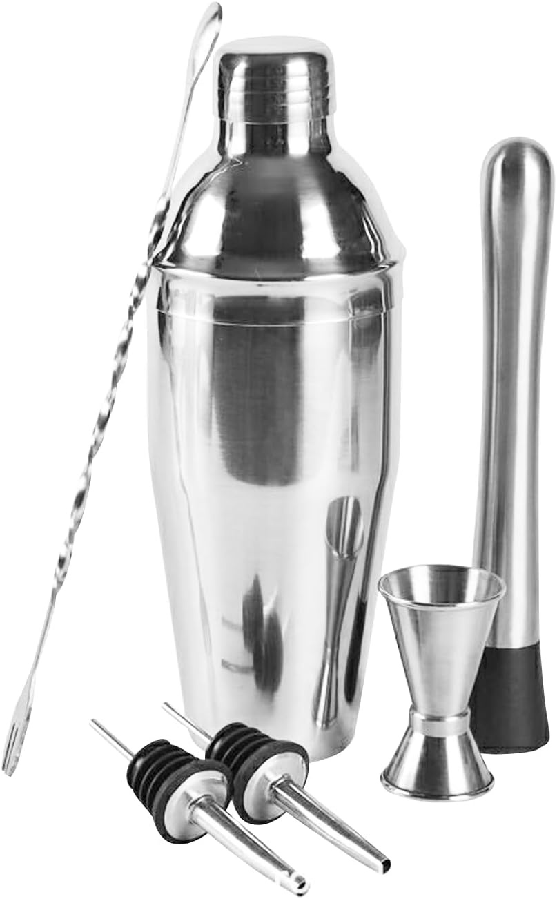 Amazon.com: Cocktail Shaker,6pcs Cocktail Shaker Set Bartender Kit,Bar ...