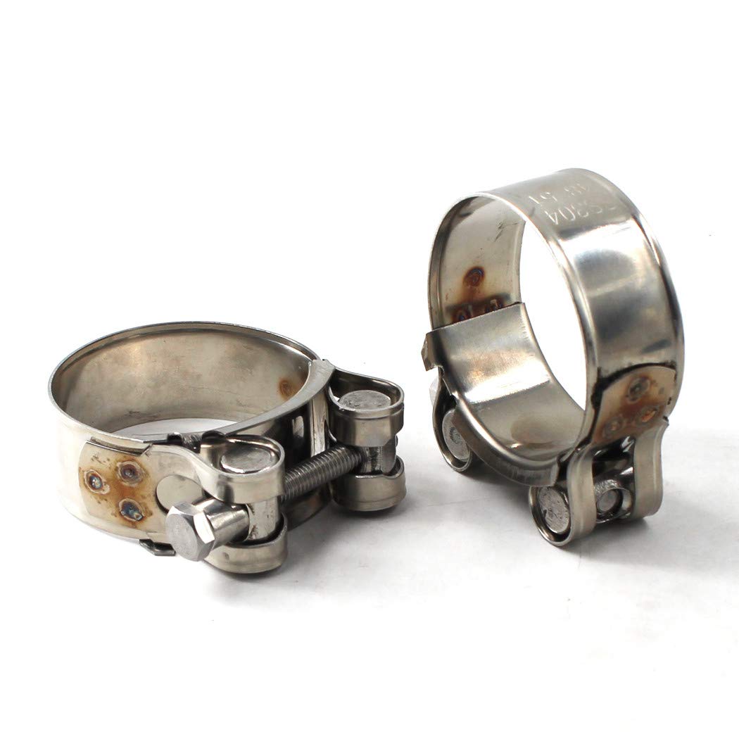 44-47mm T-Bolt Clamp 304 Stainless Steel Pipe Clamp Heavy Duty Hose ...
