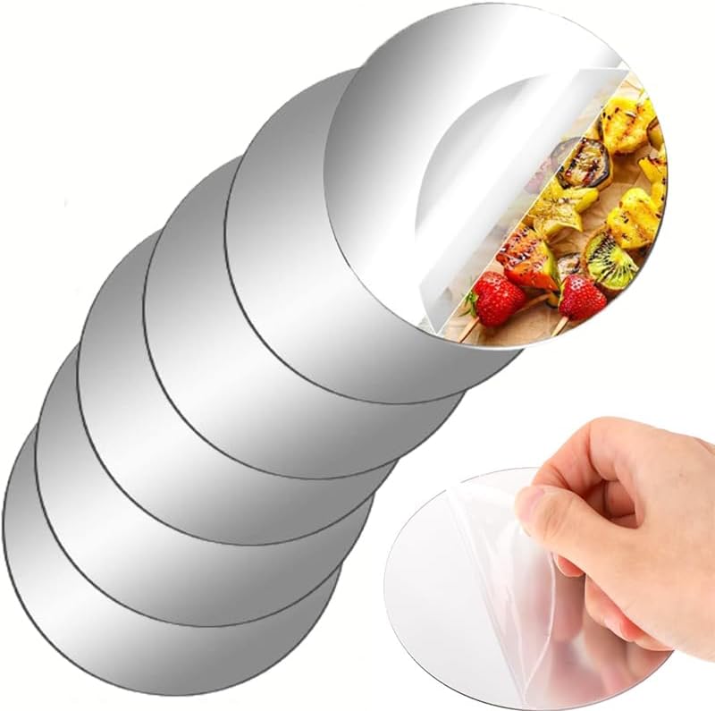 Amazon.com: 6 Pcs Acrylic Round Mirrors 6 Inch Non Glass Circle Acrylic ...