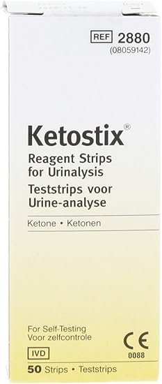 Amazon.com: Ketostix Reagent Strips for Urinalysis, Measure Ketone ...