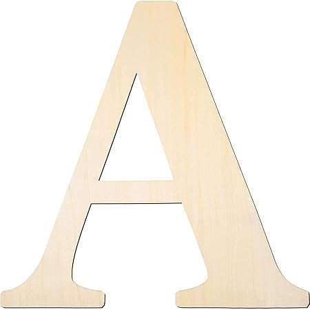 Amazon.com: Wooden Letters 12 Inch, Big Wooden Letter S Shapes Cutouts ...