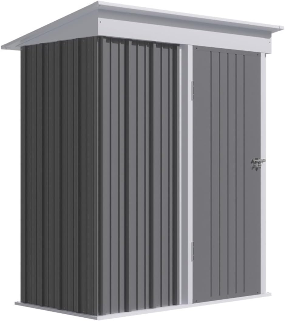 Amazon.com : Outdoor Storage Housing Grey Outdoor Sheds Storage with ...