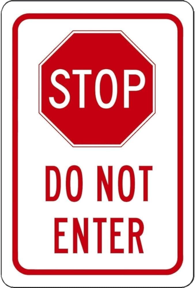 Products Signs Traffic Road Signs Do Not Enter Sign