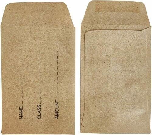 Dinner Money Envelopes Printed Self Seal Mini Paper Bags Wage Salary ...