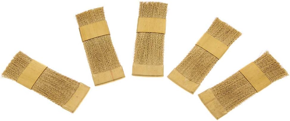 Tenlacum Dental Bur Cleaning Copper Brass Wire Cleaning Brush Flat Lab ...