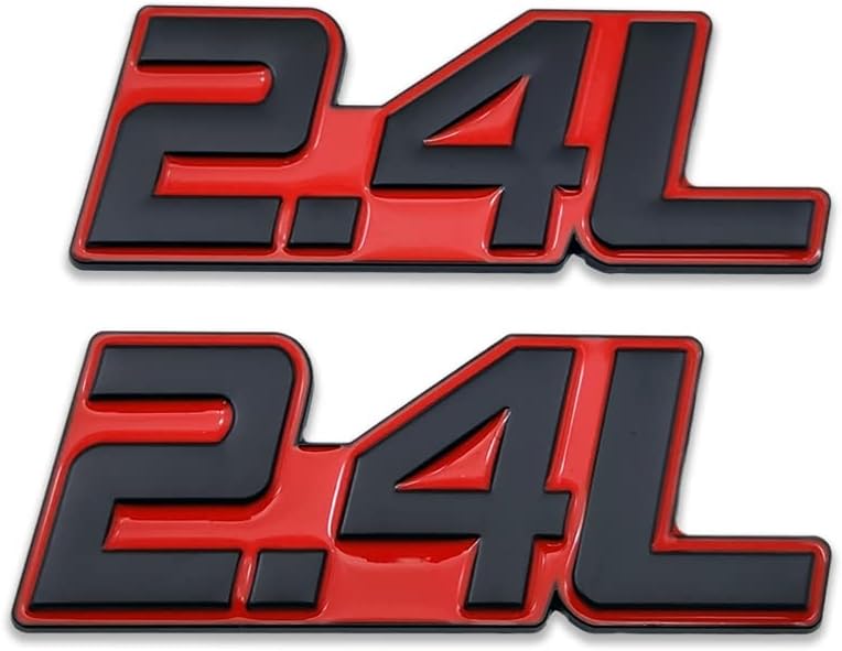 Amazon.com: 2X Metal 2.4L Logo Emblem Premium 3D 2.4 Badge Car Door ...