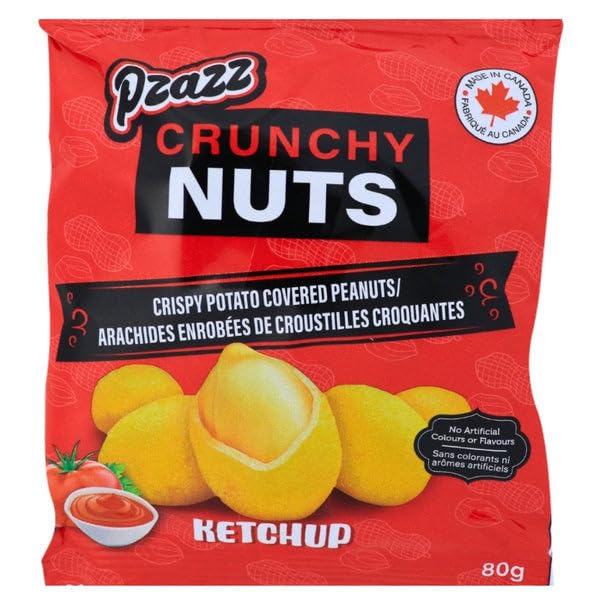 Amazon.com : Pzazz Crunchy Nuts, Crispy Potato Covered Peanuts, Ketchup ...