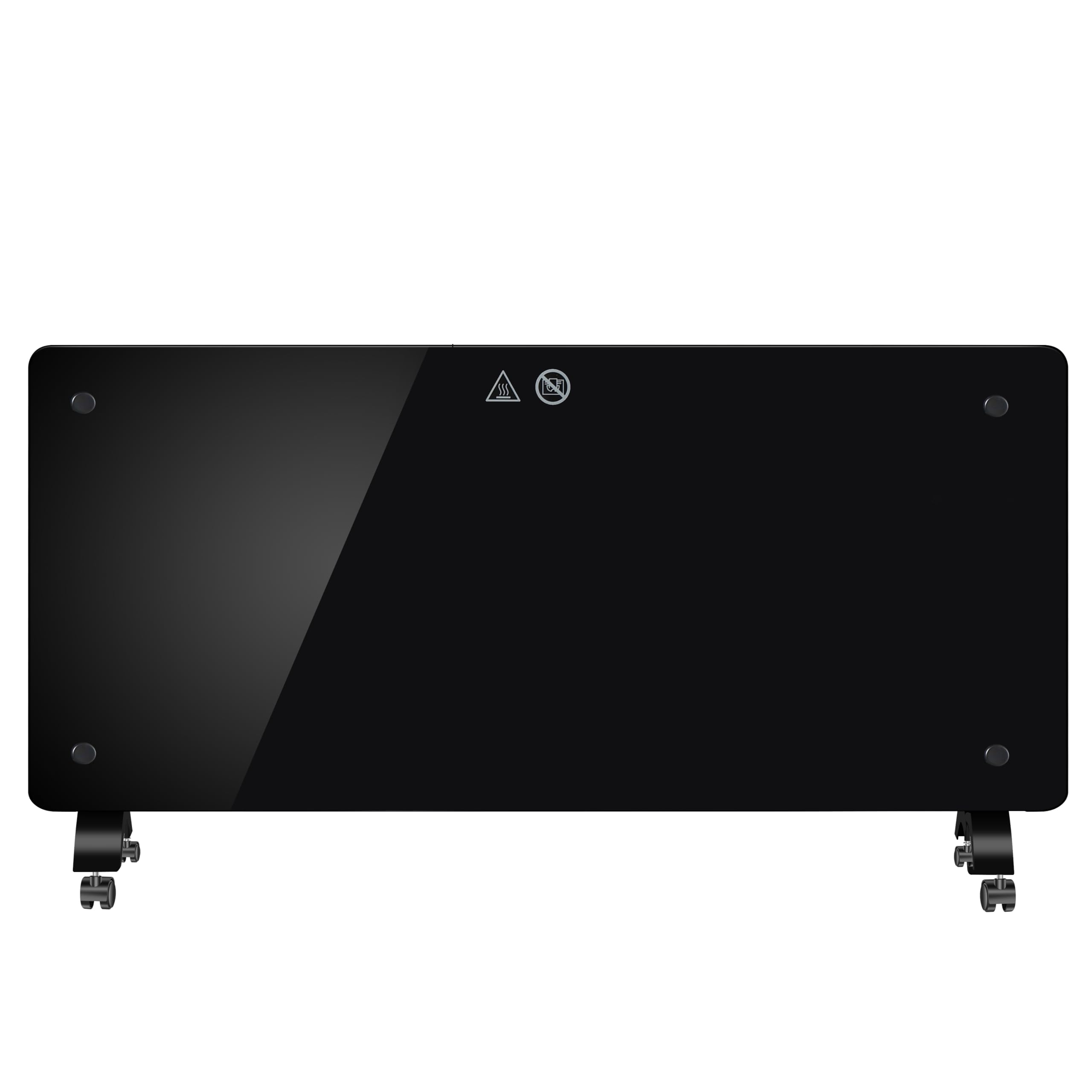 2500W Convector Heater, Ultra-thin Wall-mounted or Freestanding, Black ...