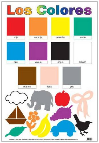 Los Colores (Colour Chart) : Amazon.in: Books