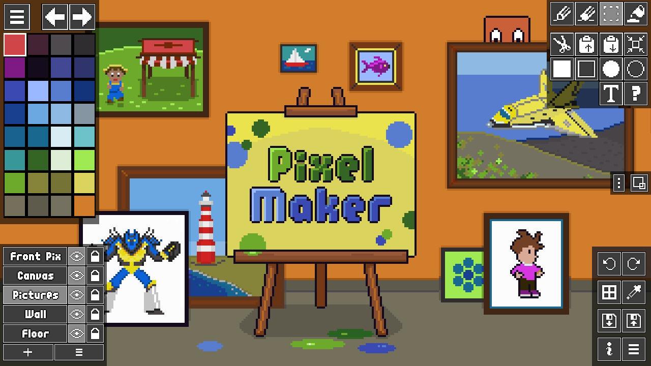 Aplicación PixelMaker en Amazon Appstore