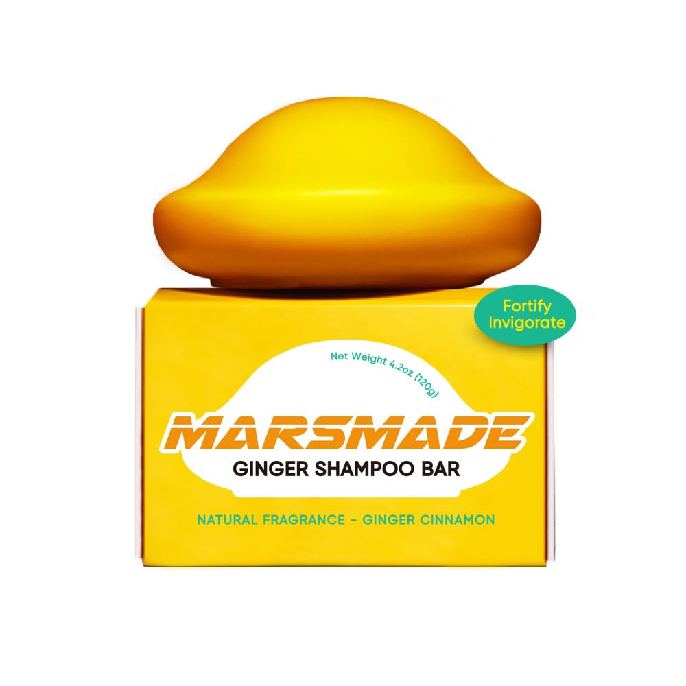 Amazon.com : MARS MADE Ginger Shampoo Bar 2.0 - Hydrating ...