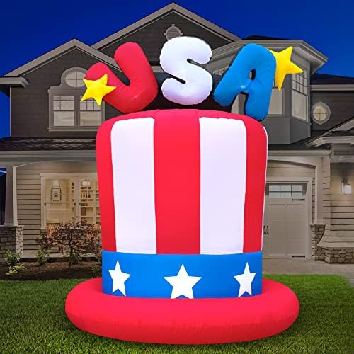 Amazon.com: Holidayana 4th of July Inflatable 4ft USA Patriotic ...