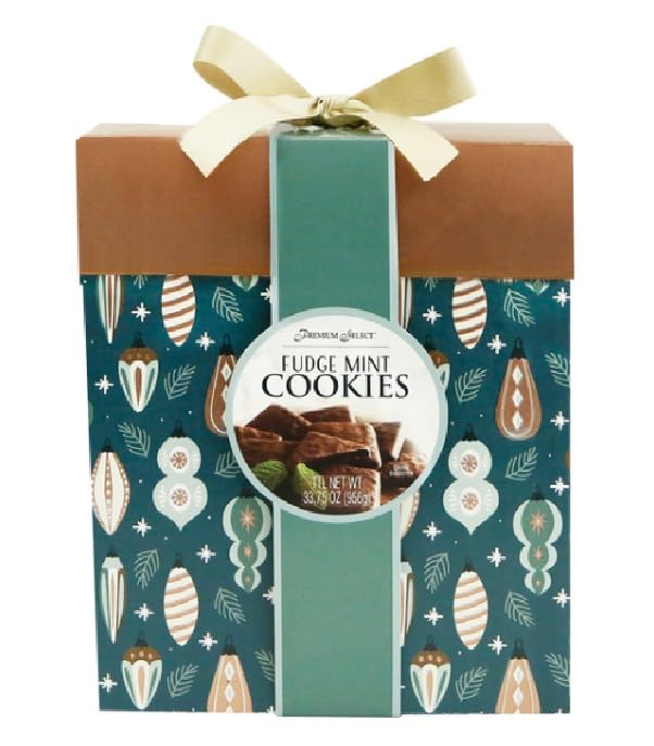 Amazon.com: Premium Select Fudge Mint Cookies Holiday Gift Box, 33.75 ...