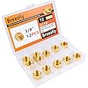 Amazon.com: Breezliy 12PCS 3/8-Inch Brass Compression Cap Stop Valve ...