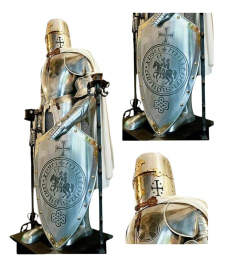 Buy Medieval Templar Suit of Armour with Stand Medieval Knight Templar ...