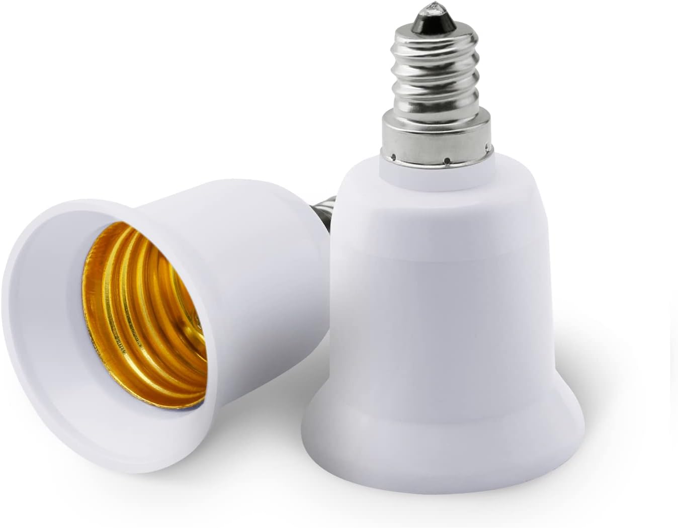 E12 to E27 Adapter Chandelier Light Socket, Candelabra E12 to Medium ...