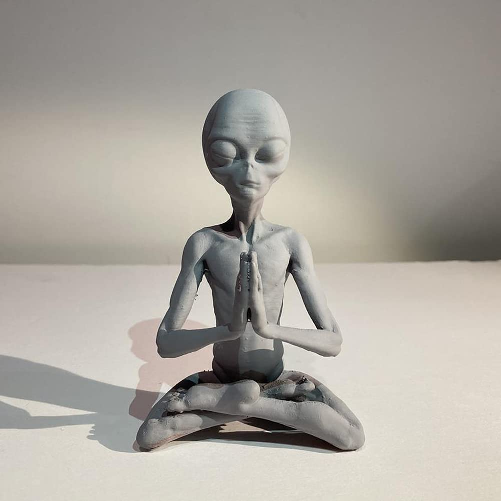 Buy Alien Statue,Meditating Alien Resin Statue,Alien Statue Garden ...