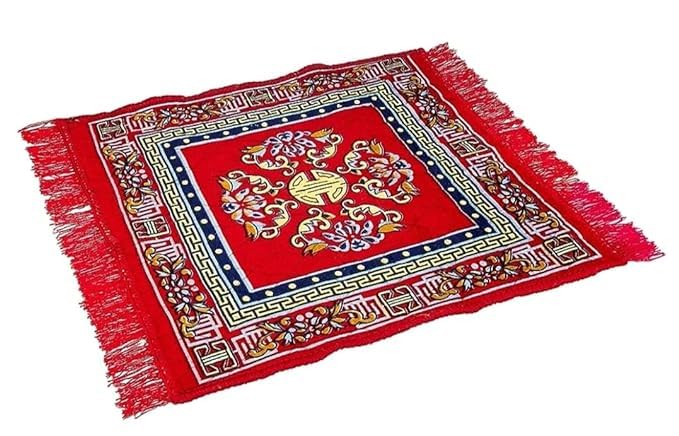 Buy A & S VENTURES Velvet Pooja Asan for Sitting | Asan for god Idols ...