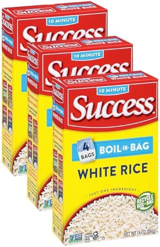 Amazon.com : Success Boil-in-Bag Rice, White Rice, Quick and Easy Rice ...