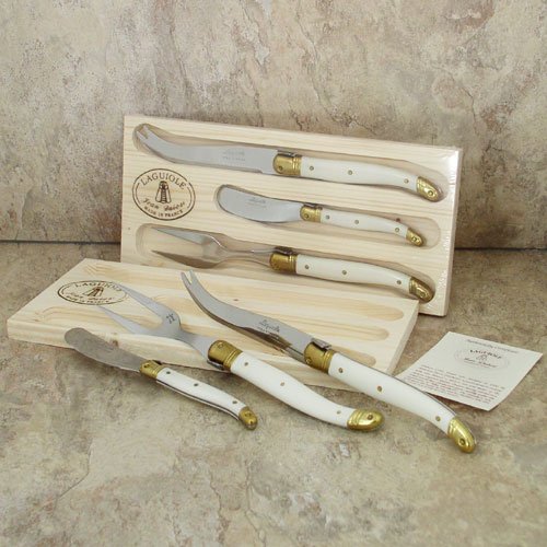 Amazon.com: Laguiole 3 Piece Cheese Set - Ivory (7 ounce) : Home & Kitchen