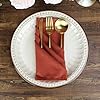 Amazon.com: INFEI Solid Color Cotton Blended Dinner Cloth Napkins - Set ...