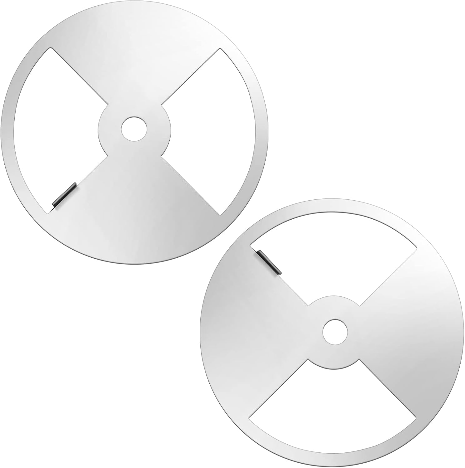 Amazon.com : 2 Pieces Smoker Pinwheel 4 Inch BBQ Air Damper Stainless ...