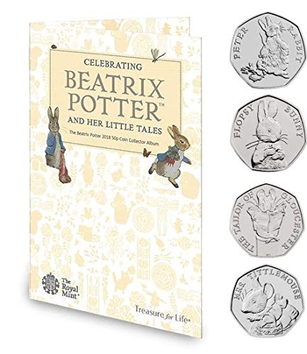 Full Sets 2018 BEATRIX POTTER 4 x 50p Fifty Pence with Coin Hunt ...