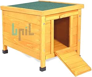 BPIL Wooden Pet Hide House for Cats, Puppies, Rabbits, Guinea Pigs ...