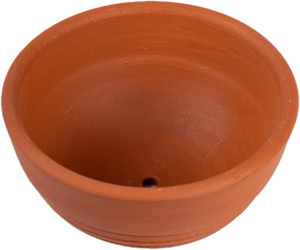 Village Decor Handmade Terracotta Planter/Pot with Attached Stand ...