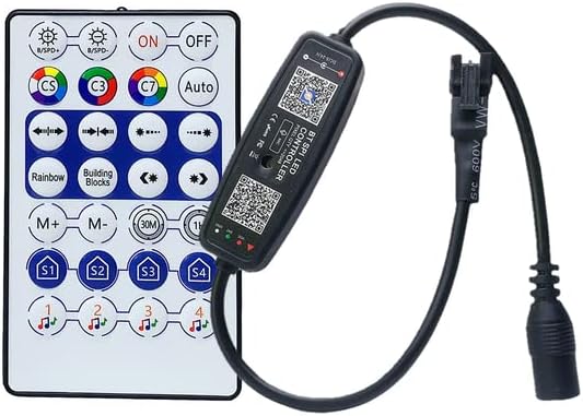 Amazon.com: Cleiscry DC Bluetooth Pixel Controller 5V 12V 24V WS2811 ...