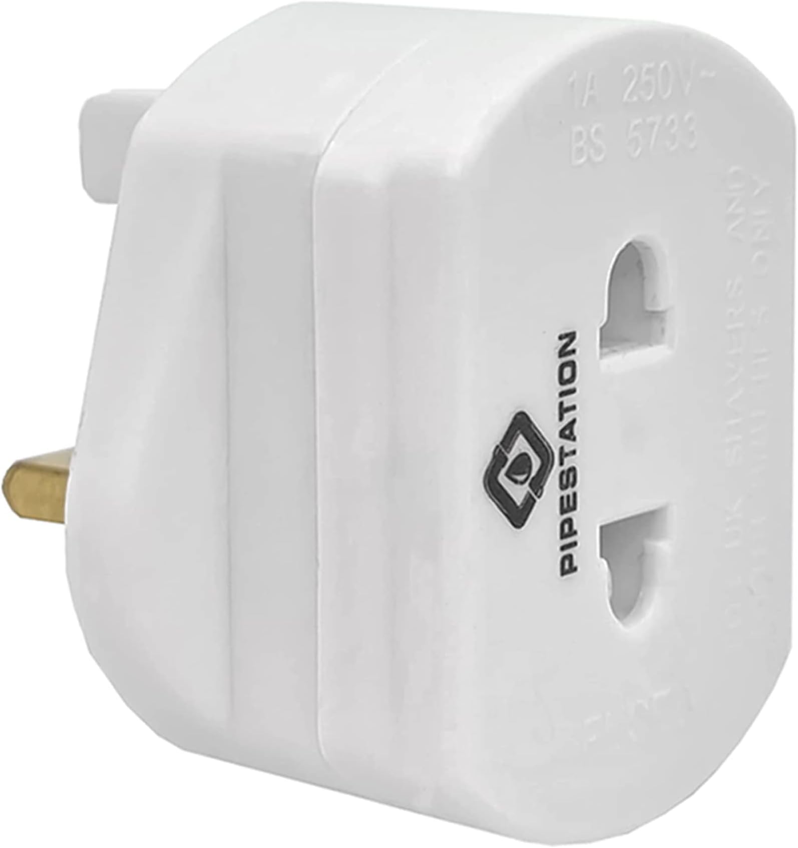 Pipestation Shaver Plug Adaptor UK - Toothbrush Adapter Plug UK with ...