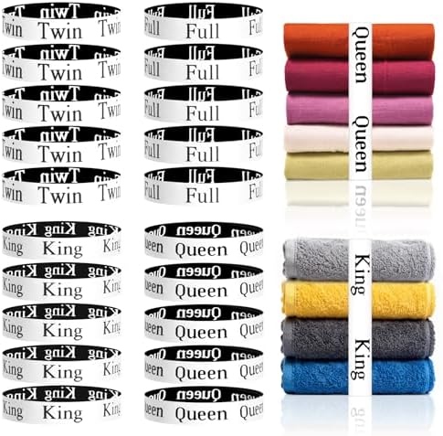 Amazon.com: CXIIPOL 20 Pack Bed Sheet Organizer Bands, Bed Sheet Size ...
