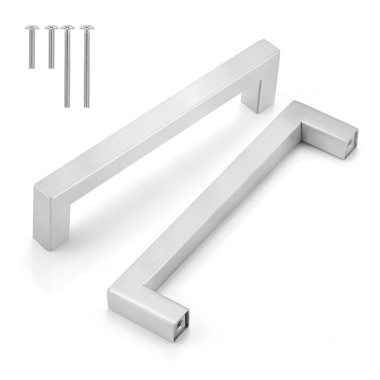 Snapklik.com : Gobrico 15 Pack Stainless Steel Square Cabinet Kitchen ...