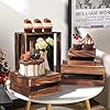 Amazon.com | 6 Pcs Buffet Risers with Mini Signs, Rustic Wood Cake ...