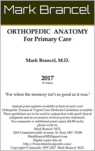 Amazon.com: Orthopedic Anatomy For Primary Care (2017, 21st annual ...