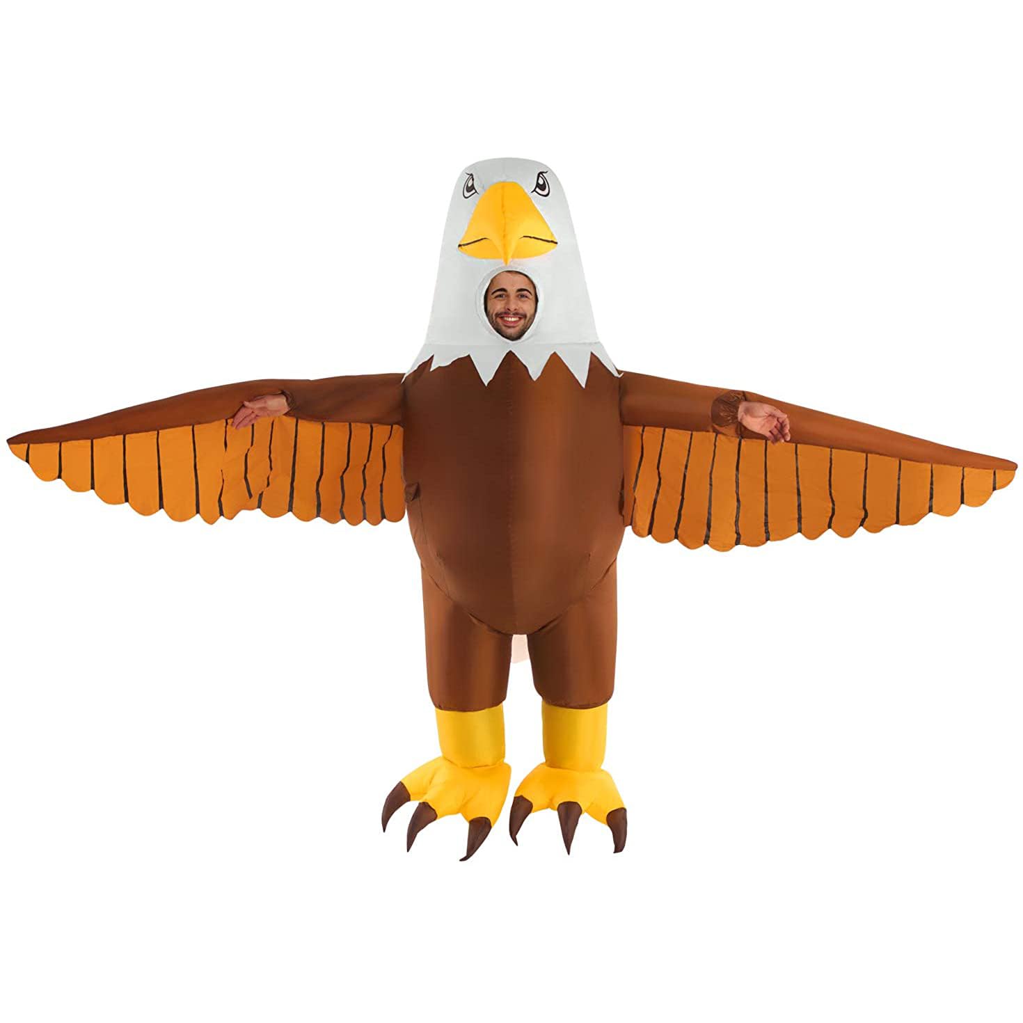 Morph Inflatable Eagle Costume Adult, Blow Up Costumes for Adults, Bald ...