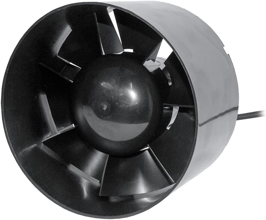 Ram Inline Exhaust Fan - 150mm (6") - 210m³/hr, Black : Amazon.co.uk ...